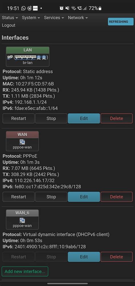 Ipv6 On Pppoe Not Getting Pd Network And Wireless Configuration