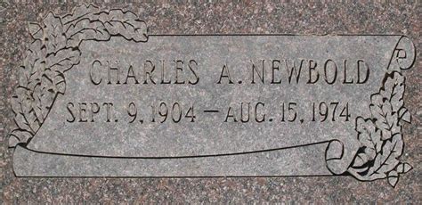 Charles Averill Verl” Newbold 1904 1974 Find A Grave Gedenkstätte