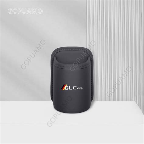 For Mercedes Benz Glc43 Leather Car Cup Holder Portable Car Door Cup