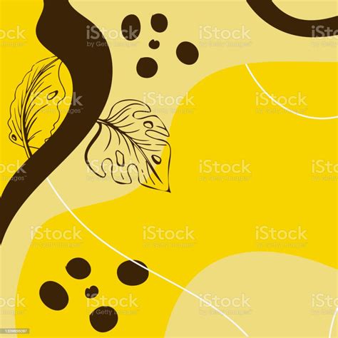 플로럴 및 기하학적 요소와 추상적인 트렌디 한 사각형 배경 디자인용 웹 템플릿 벡터 가리기에 대한 스톡 벡터 아트 및 기타
