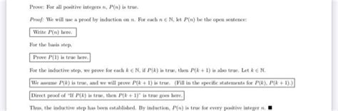 solved 2 prove the following statement using induction for