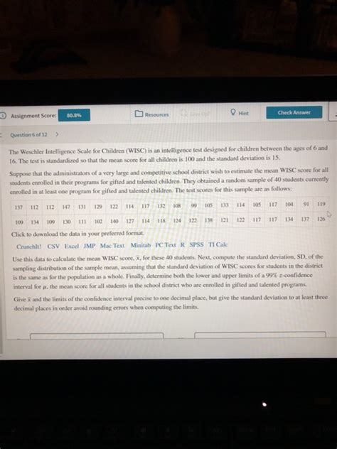 Solved Assignment Scores Resources Hint 808 Check Answer