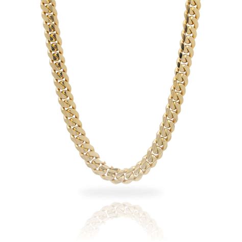 10k Gold 7mm Cuban Link Chains Handmade In Miami Goldzenn
