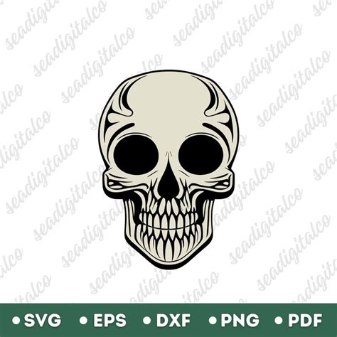 Skull Svg File Human Skull Svg Skull Svg Cut Files For Cricut Skull