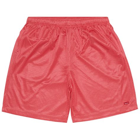 Supreme Small Box Baggy Mesh Short Coral Orange Editorialist