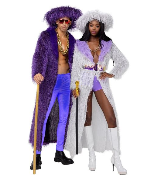 High Roller Pimp Costume For Men 70s Gangster Halloween Outfit Vegas