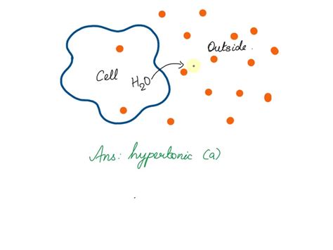 Solved If The Solute Concentration Outside Of A Cell Is Lower Than The Solute Concentration