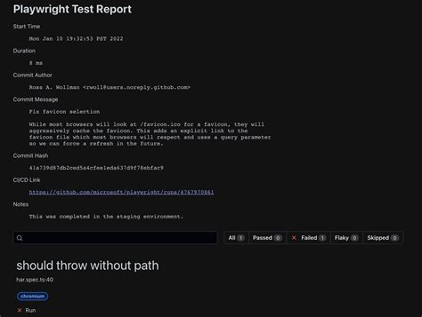 Feature Html Report Commit Context Headersidebar · Issue 11318