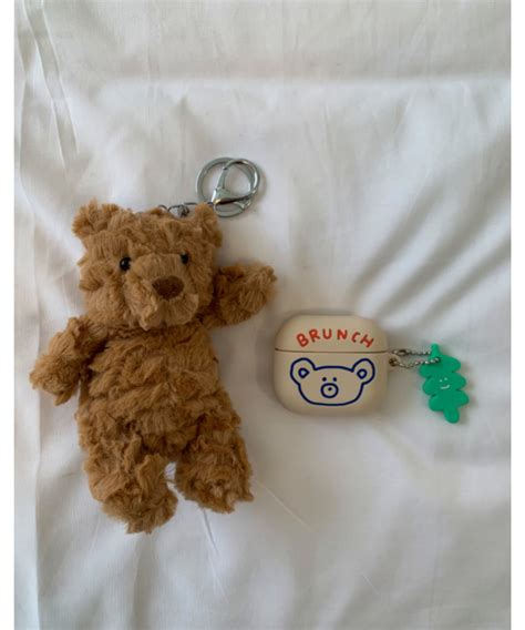 포인트템곰돌이키링🐻 너드 곰돌이 가방 키홀더 곰인형 에어팟 키링 에이블리