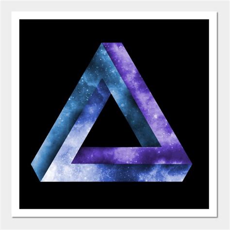 Triangle Infinite Tribar Physicist Physics Wall Art Print Optical