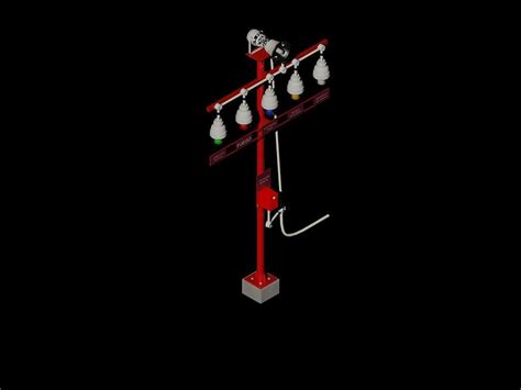 Full Traffic Light Explosion Proof 3d Dwg Model For Autocad • Designs Cad