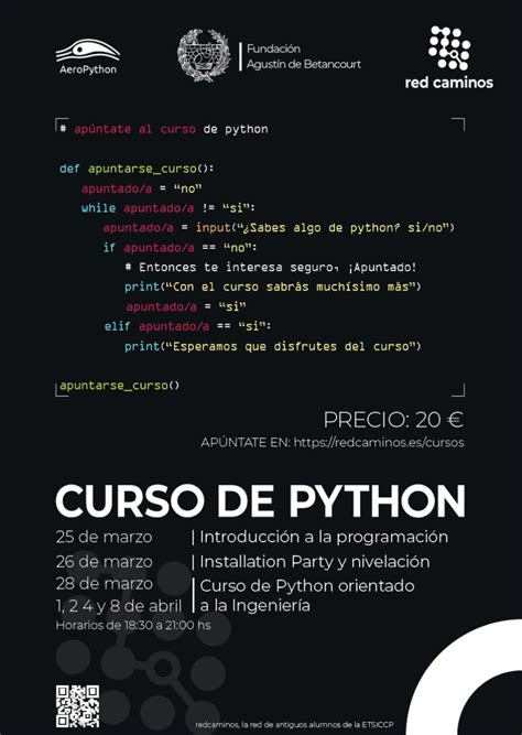 CURSO DE PYTHON Marzo Fundación Agustín de Betancourt