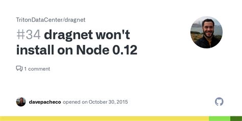 Dragnet Won T Install On Node Issue Tritondatacenter Dragnet Github