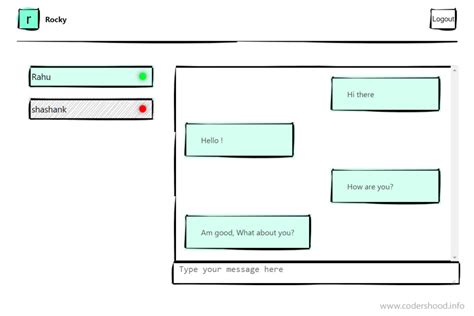 Real Time Private Chatting App Using React Golang And Mongodb Home Page Codershood