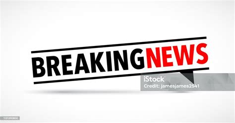 뉴스 속보 아이콘 속보에 대한 스톡 벡터 아트 및 기타 이미지 속보 로고 벡터 Istock