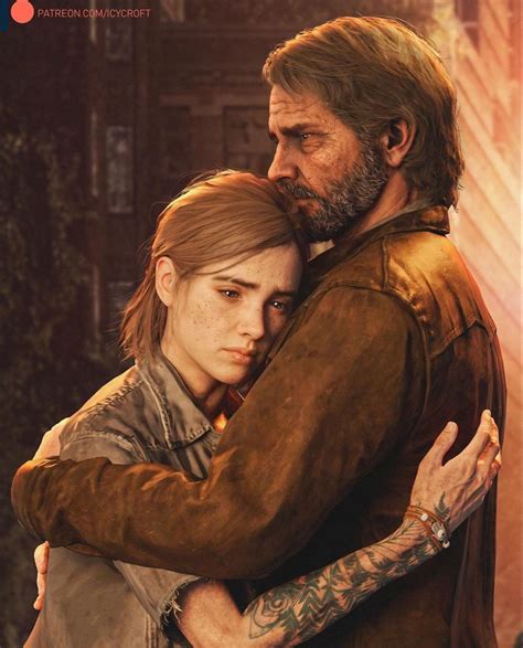 Icycroftart On Instagram 𝐼 𝒻𝑜𝓇𝑔𝒾𝓋𝑒 𝓎𝑜𝓊 𝒥𝑜𝑒𝓁 Ellie And Joel Hug 🤗 Tlou And Twdg Crossover A