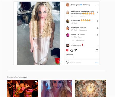 Britney Shares Nightgown Photo Dump On Instagram Britney Spears