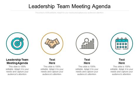 Leadership Team Meeting Agenda Ppt Powerpoint Presentation Layouts Guide Cp