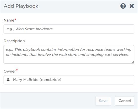 Manage Incident Playbooks