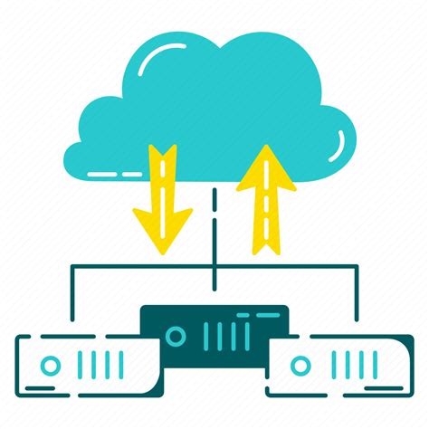Data Sharing Cloud Storage Connection File Server Icon Download