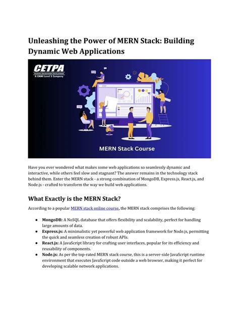 Ppt Unleashing The Power Of Mern Stack Building Dynamic Web Applications Powerpoint