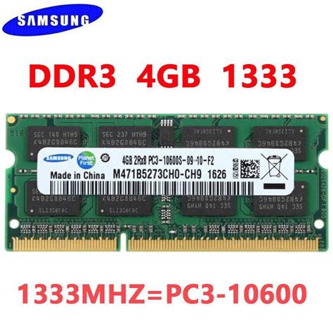 قیمت و خرید رم لپ تاپ Ddr3 تک کاناله 1333 مگاهرتز Cl11 سامسونگ مدل Pc3 ظرفیت 4گیگابایت