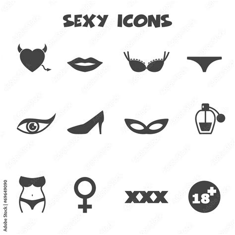 Sexy Icons Stock Vector Adobe Stock