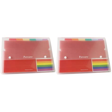 Frcolor 2 Count Folder Organizers Portable Expandable File
