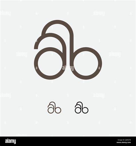 Letter A And B Logo Design Vector Template Stock Vector Image And Art Alamy