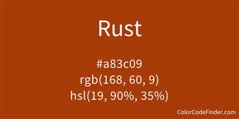 Rust Color Code Is A83c09