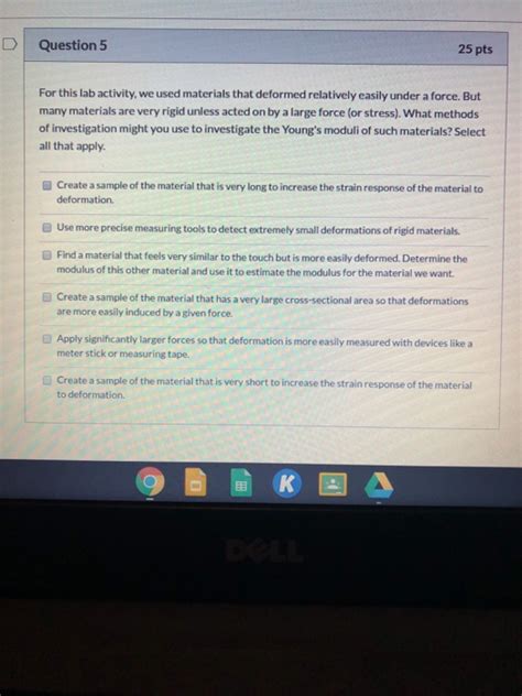 solved question 5 25 pts for this lab activity we used