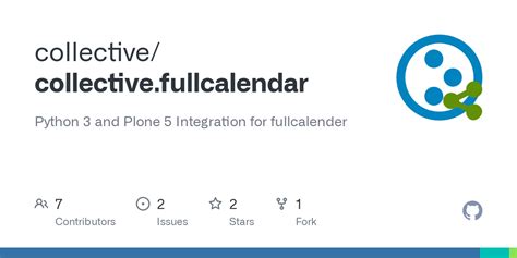 GitHub Collective Collective Fullcalendar Python And Plone Integration For Fullcalender
