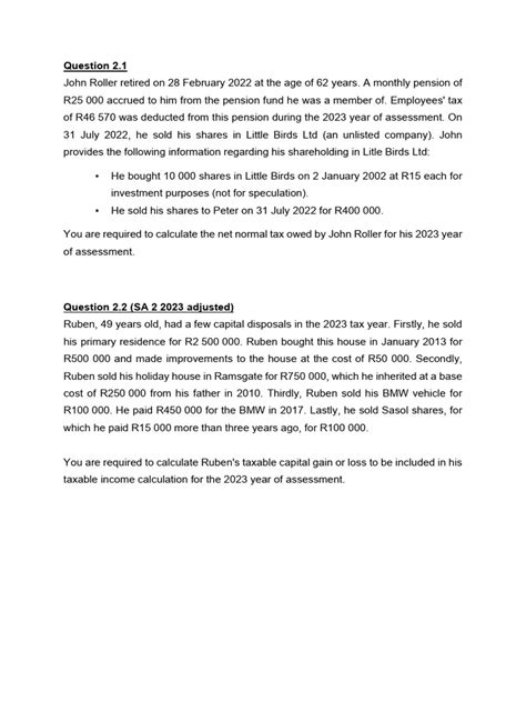 Unit 2 Question 2 Pdf Taxes Money