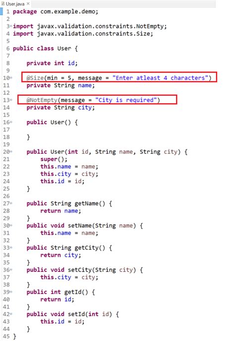 Spring Boot Form Validation