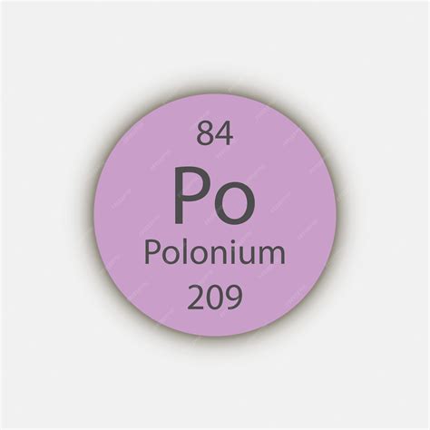 Premium Vector Polonium Symbol Chemical Element Of The Periodic Table
