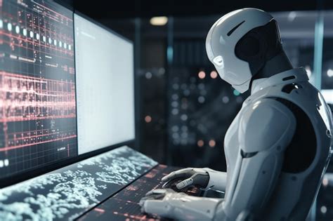 Premium Ai Image Ai Robot Analyzes Data For Smarter Business Decisions