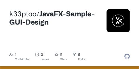 Github K Ptoo Javafx Sample Gui Design