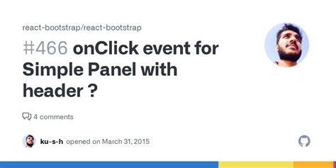 Onclick Event For Simple Panel With Header · Issue 466 · React