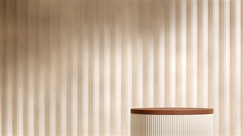 모형 템플릿 풍경 패턴 흰 벽 배경의 갈색 실린더 연단 3d 렌더링 3차원 형태에 대한 스톡 사진 및 기타 이미지 3차원 형태 강단 그림자 Istock