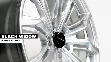 Black Widow Hyper Silver Rtx Wheels Youtube