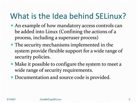 Ppt Selinux Security Enhanced Linux Powerpoint Presentation Free Download Id909642