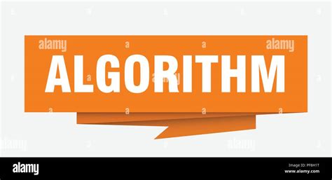 Algorithm Sign Algorithm Paper Origami Speech Bubble Algorithm Tag Algorithm Banner Stock