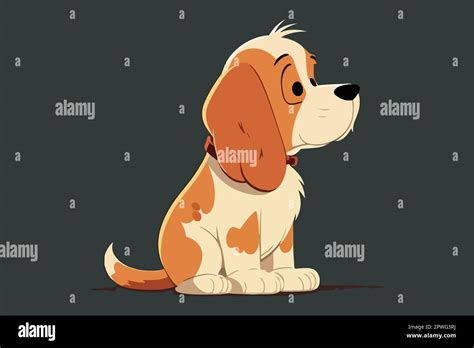 Dog Animated Style Vector Illustration Stock Vector Image And Art Alamy