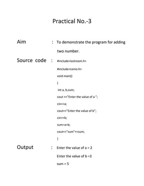 practical no 3 pdf