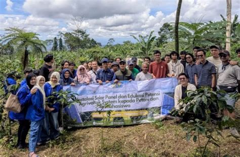 Mahasiswa Ui Gunakan Panel Surya Revolusi Produksi Kopi Ramah Lingkungan Di Sukabumi