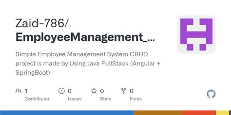 Github Zaid 786employeemanagementcrudsimplefullstackproject