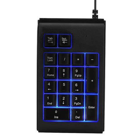 GetUSCart USB Numeric Keypad 19 Key RGB USB Numeric Keypad Mechanical Touch Feeling 10 Million