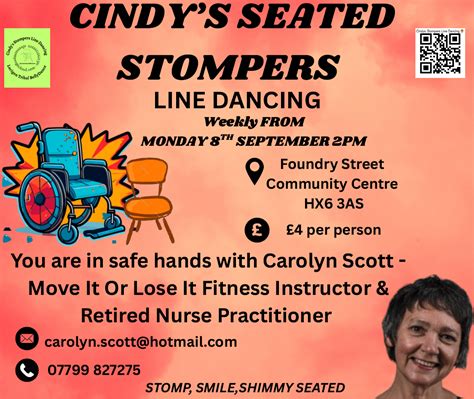 Cindys Seated Stompers Line Dancing Foundry Street Community Centre