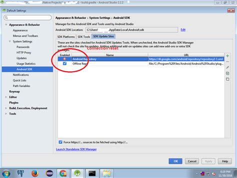 Android Studio Connection Reset Error Stack Overflow
