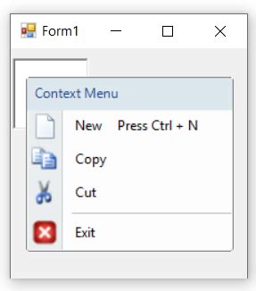 Keyboard Shortcuts Windows Forms Syncfusion